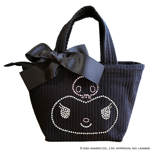 クロミ (カオ）キルティングトート_Black COLLABORATION Bling Me!